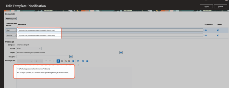 Oracle HCM Alerts Composer Quick Start | HCM Cloud Hub